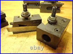 Metal Lathe Quick Change Tool Post With 7 Holders For Knurler Cutoff ...